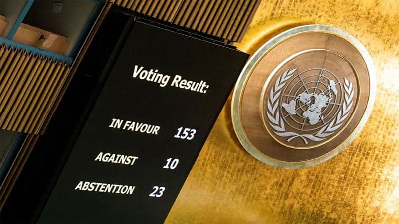 UN General Assembly votes for Gaza ceasefire