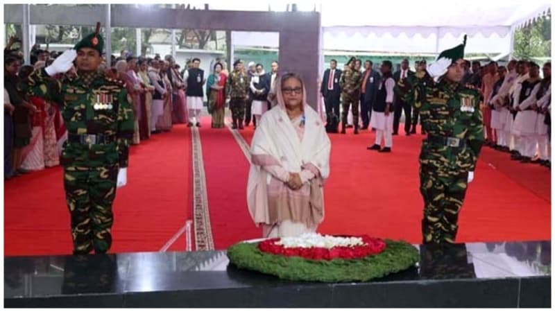 PM pays tribute to Bangabandhu on his Homecoming Day